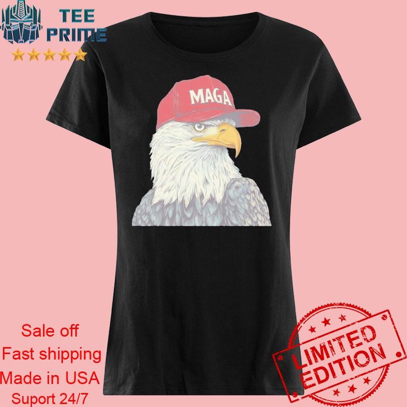 Original Bald Eagle Wearing Maga Hat 2024 Unisex T Shirt, hoodie ...