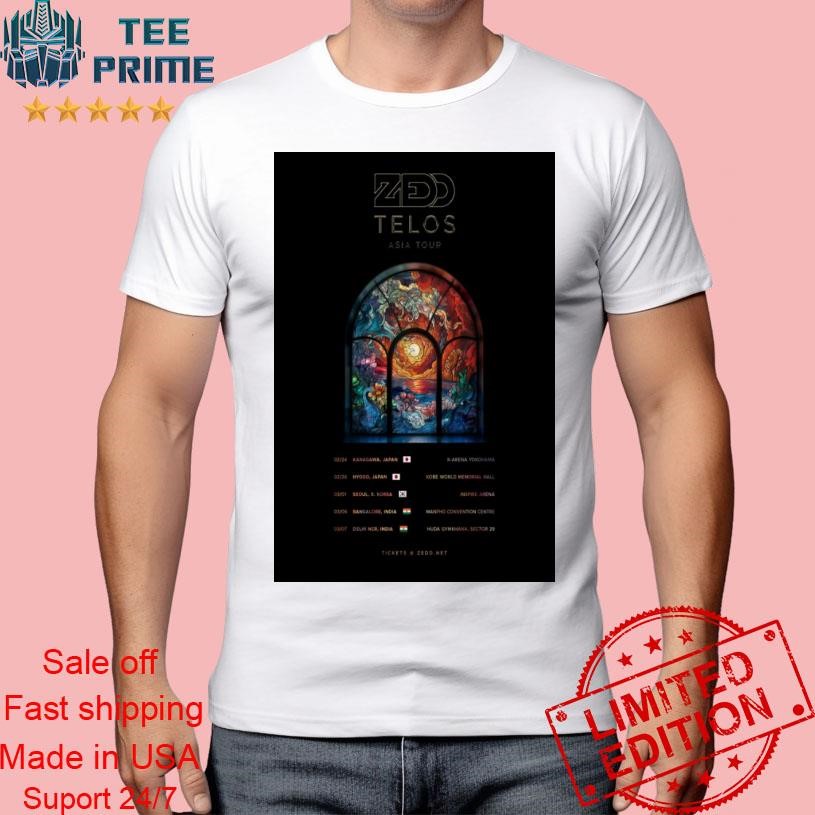 Original Zedd Telos Asia Tour 2025 Poster T Shirt, hoodie, longsleeve ...