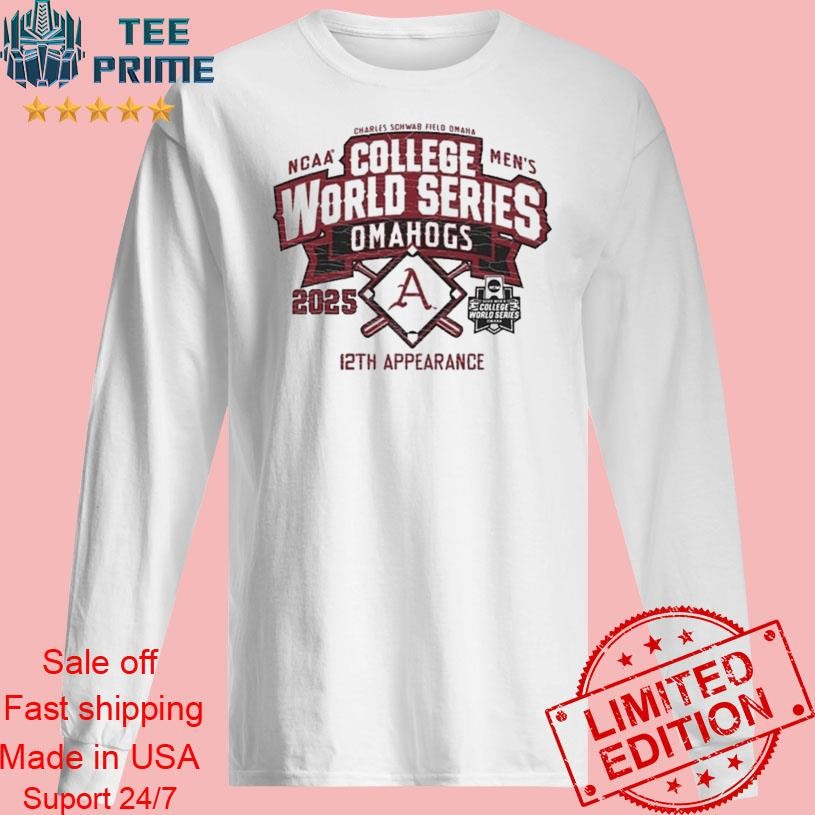 Original Arkansas Razorbacks White CWS Bound Omahogs 2025 T Shirt ...