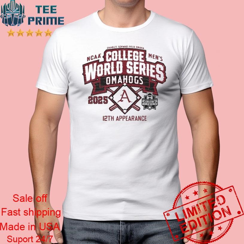 Original Arkansas Razorbacks White CWS Bound Omahogs 2025 T Shirt ...