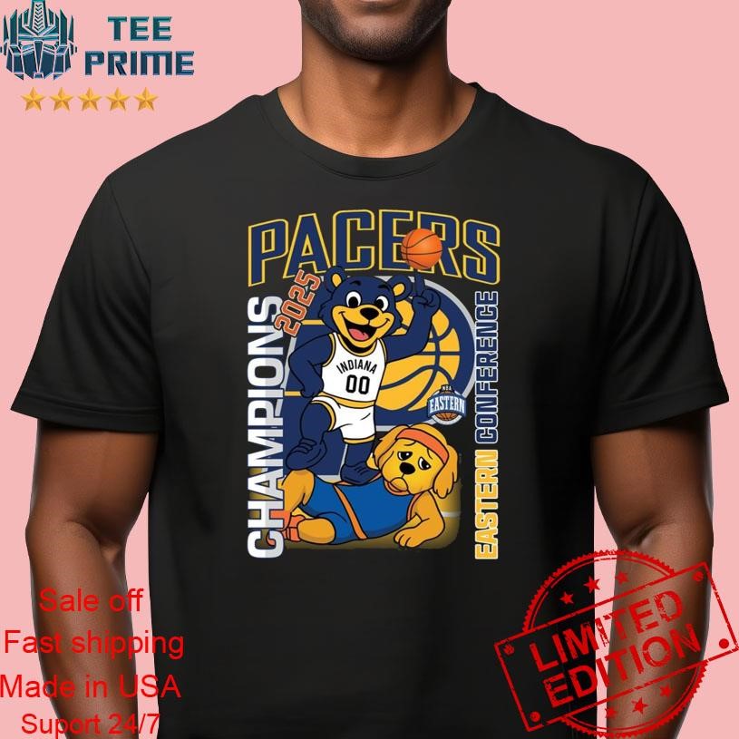 Original Pacers 2025 Eastern Conference Champions Mascot T Shirt ...