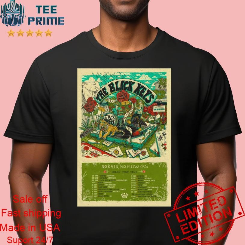 Original The Black Keys Europe Tour 2025 Poster T Shirt, hoodie ...