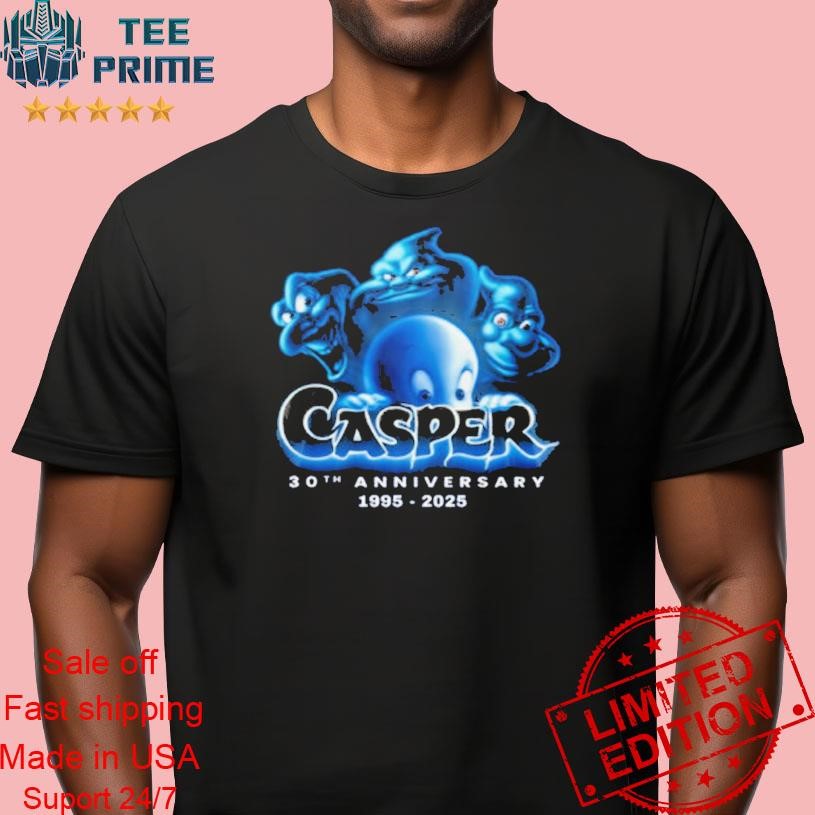 Original Casper The Friendly Ghost 30th Anniversary 1995-2025 T Shirt ...