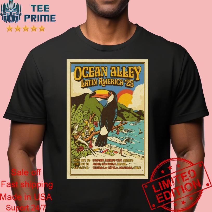 Original Ocean Alley Poster 2025 Tour Latin America T Shirt, hoodie ...
