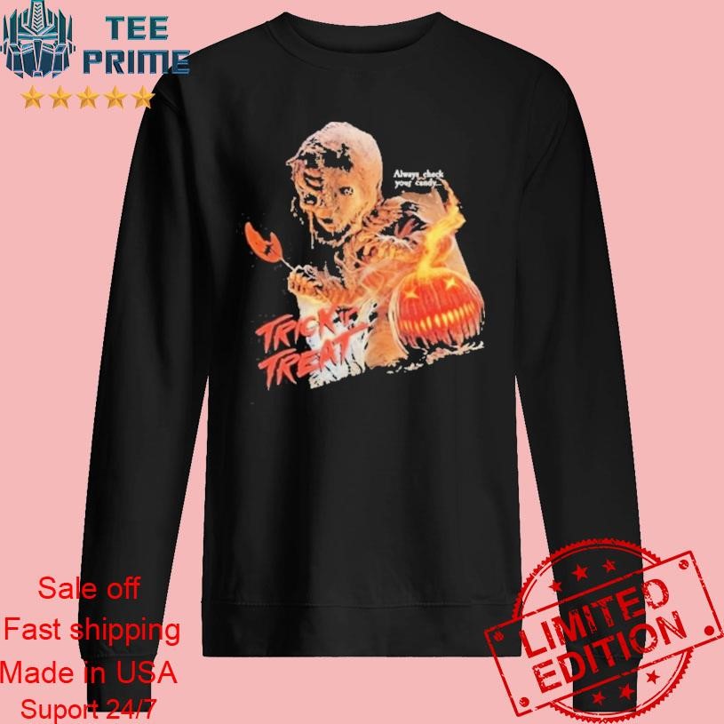 Original Trick R Treat Always Check Your Candy Sam Is Watching T Shirt ...