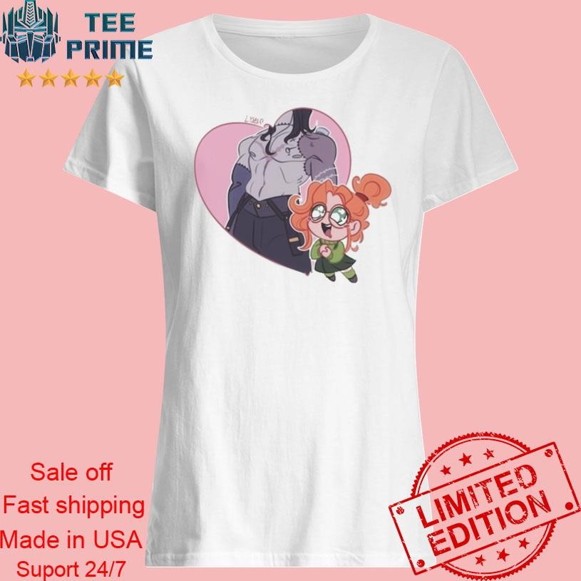 Original Deadlock Cute Anime Girl And Frankenstein Monster T Shirt ...