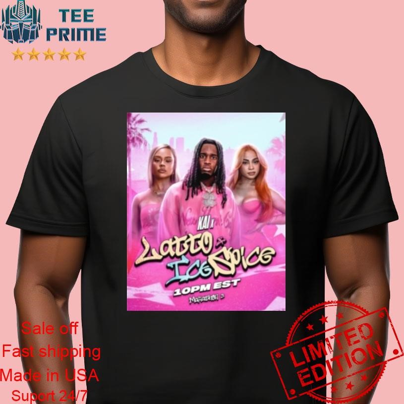 Original Kai Cenat X Latto And Ice Spice Pink Graphic T Shirt, hoodie ...