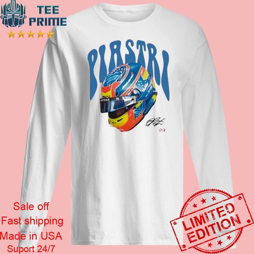 Original Oscar Piastri 2025 Helmet Signature T Shirt, hoodie ...