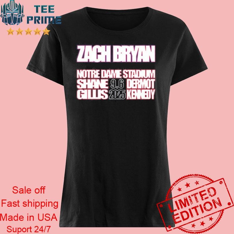 Original Zach Bryan Notre Dame Tour 2025 T Shirt, hoodie, longsleeve, sweatshirt, v-neck tee