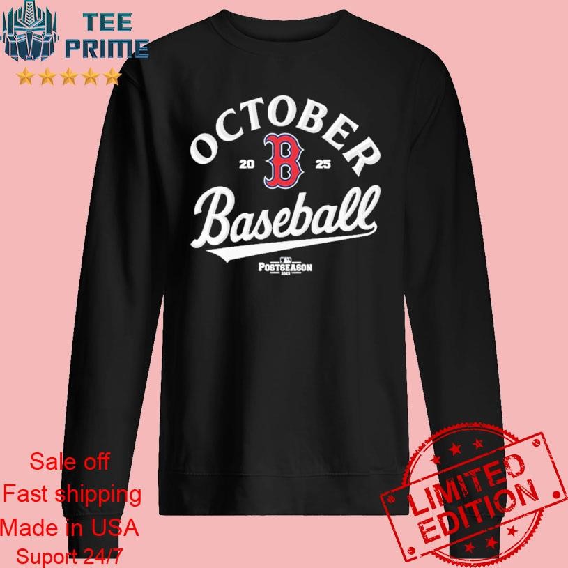 Original Boston Red Sox October Baseball 2025 Postseason Logo T Shirt ...