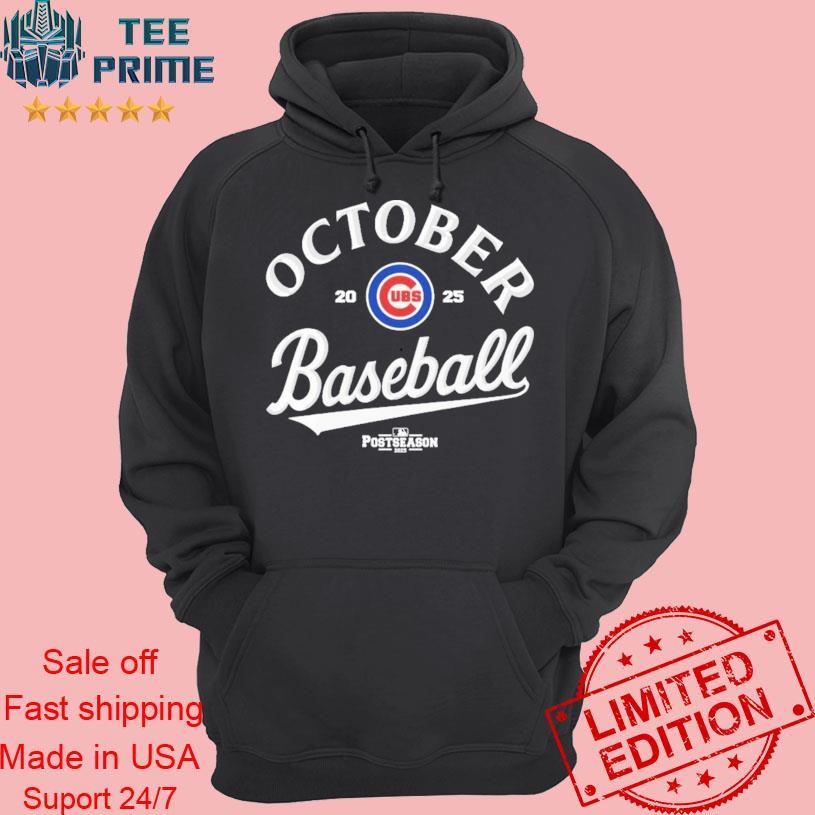 Original Chicago Cubs October Baseball 2025 Postseason Logo T Shirt ...