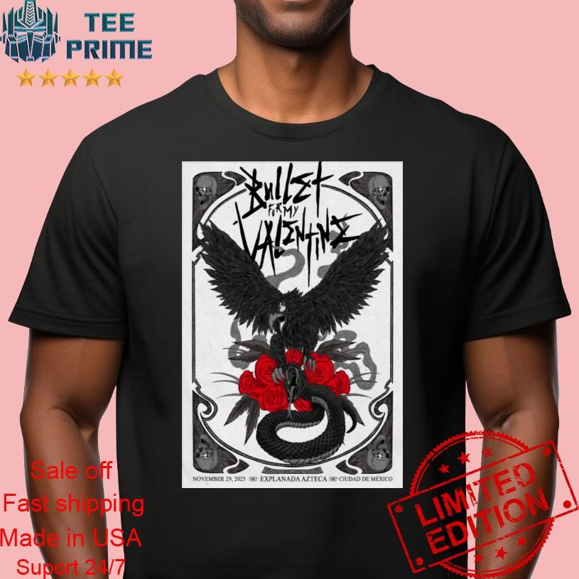 Original Bullet For My Valentine Nov 29 2025 Aztec Stadium in Mexico ...