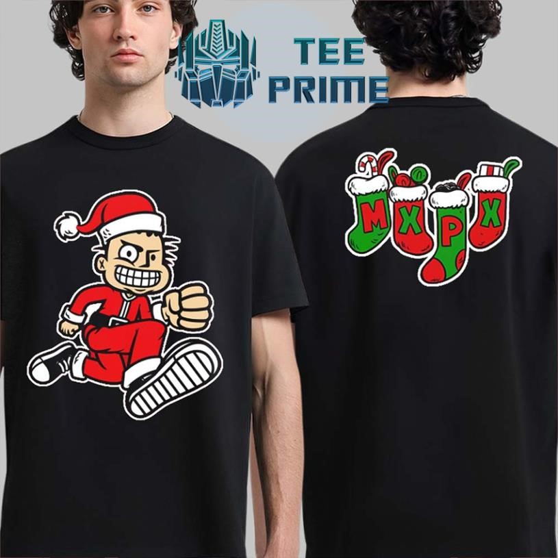 Original MXPX Santa PX 2025 Holiday Christmas Two Sided Shirt, hoodie ...