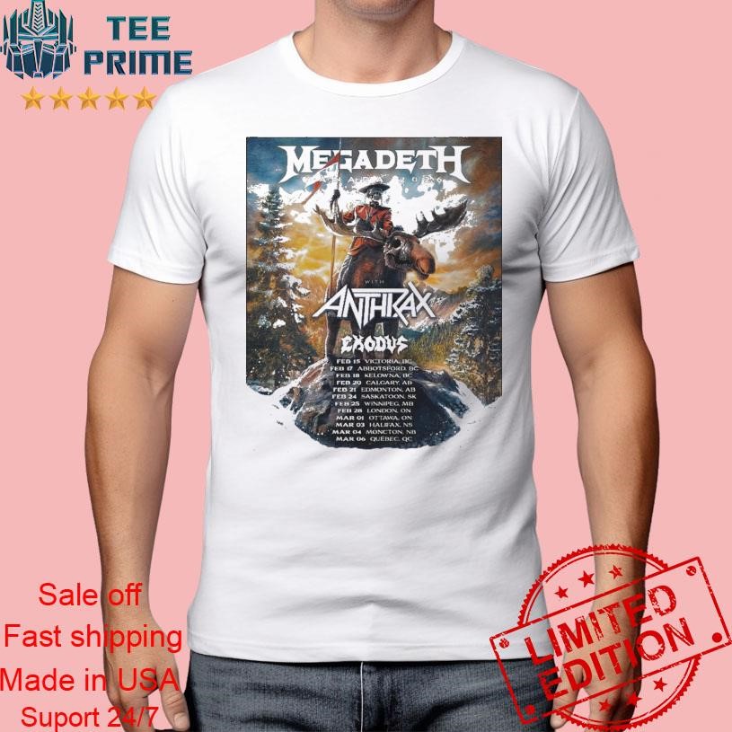 Original Megadeth Canada Tour 2026 shirt, hoodie, sweatshirt ...