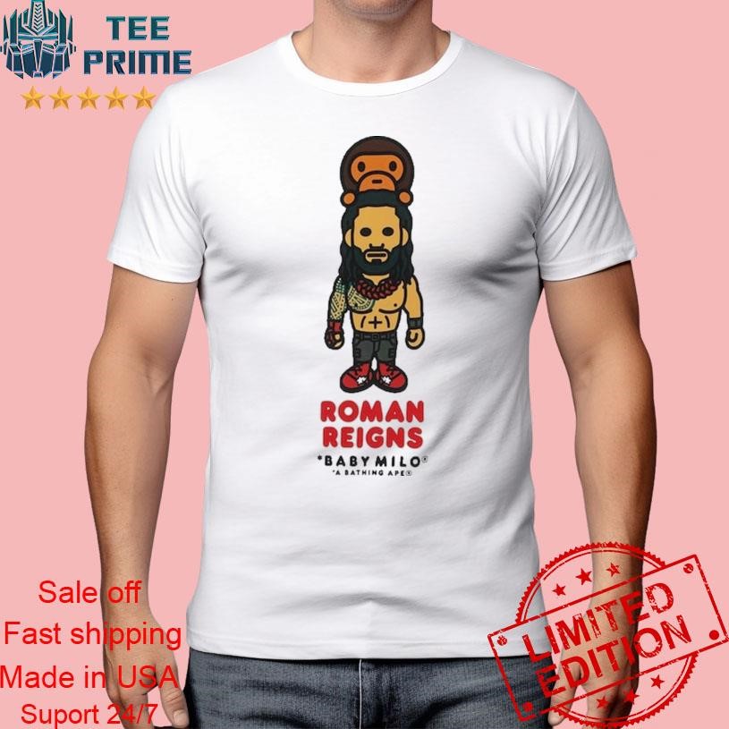 Original Roman Reigns BAPE x WWE Baby Milo Relaxed shirt, hoodie, sweatshirt, longsleeve and ...