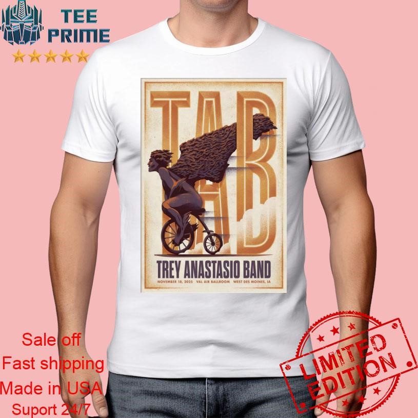 Original Trey Anastasio Band Nov 18 2025 In West Des Moines IA Poster T ...