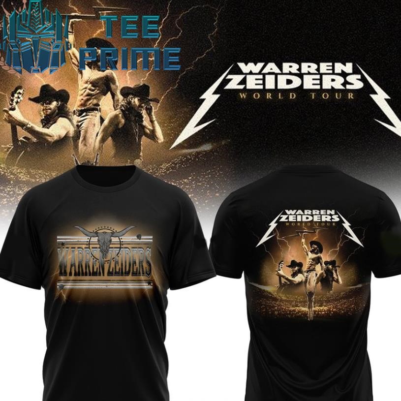 Original Warren Zeiders 2026 World Tour Thunder Two Sided Shirt, hoodie ...