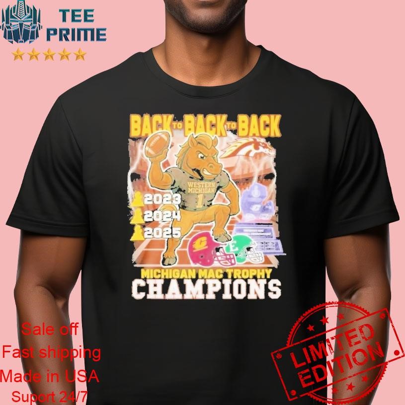 Original Western Michigan Broncos Michigan Mac Trophy Champions 2025 ...