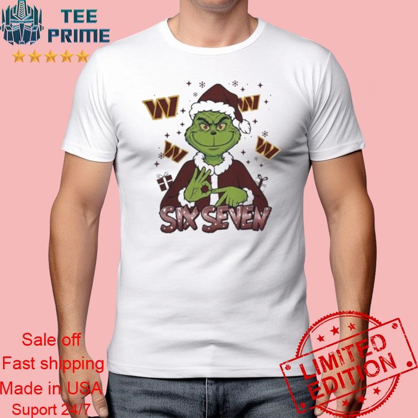 Original Custom Washington Commanders Grinch Six Seven Christmas 2025 shirt, hoodie, sweatshirt ...