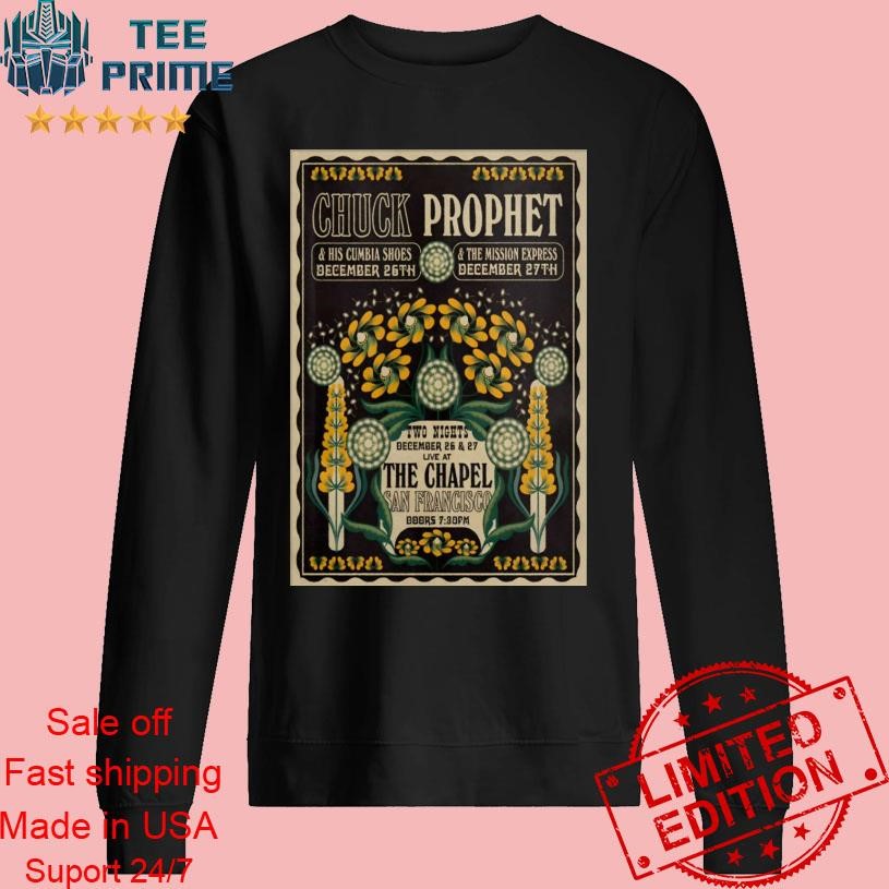 Original Chuck Prophet 12 26-12 27 2025 San Francisco CA Poster shirt ...