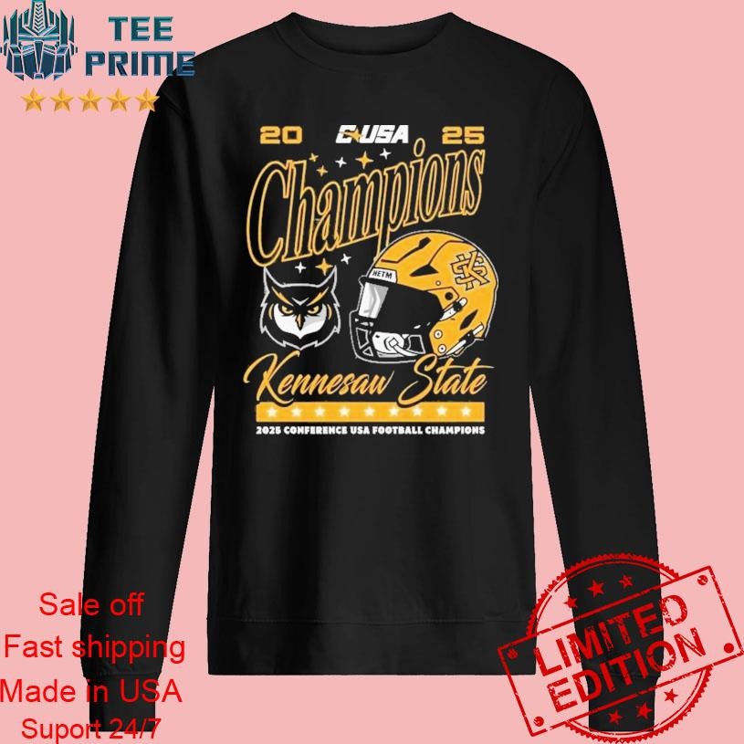 Original Kennesaw State Owls 2025 Conference USA Football Champions ...