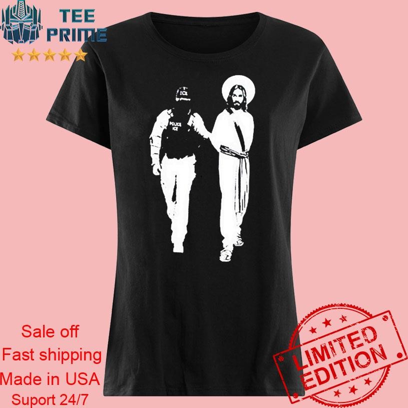 Original Bellelement Anti Ice Jesus Arrested Parody shirt, hoodie ...