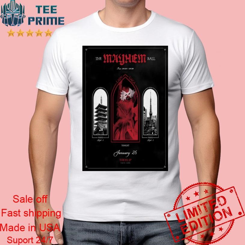 Original Lady Gaga Tokyo Dome in Tokyo JP Jan 26 2026 Poster shirt ...